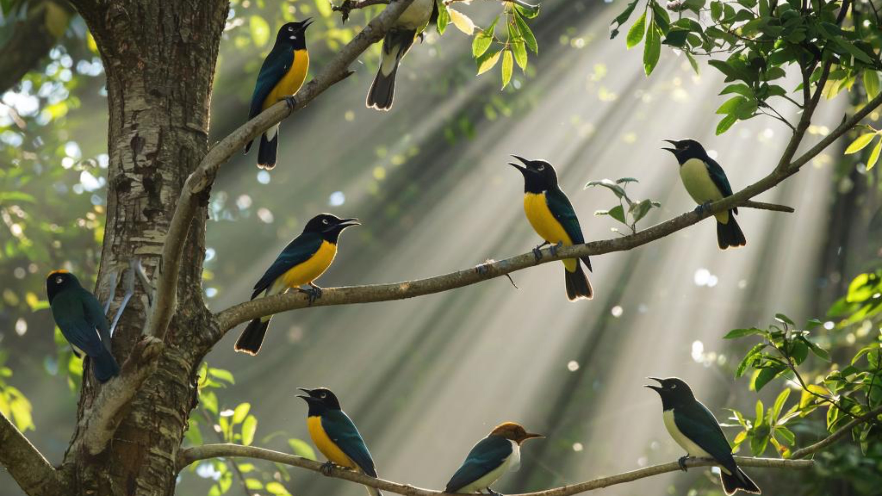 Звуки природы пение птиц