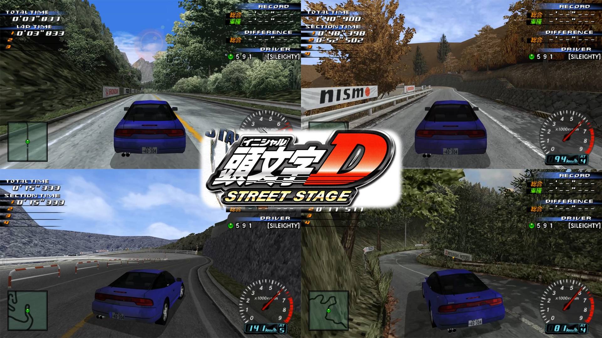 Initial D Street Stage (PSP) - Все Гоночные Трассы