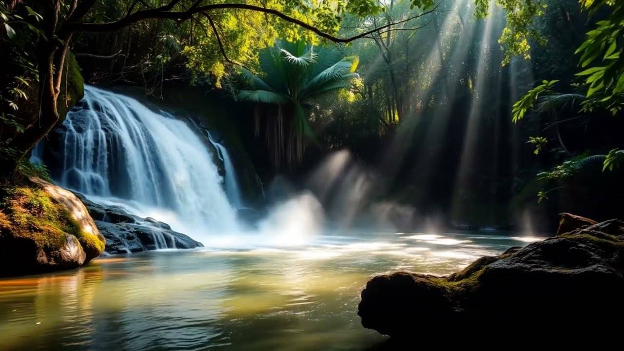 Расслабляющий водопад | расслабляйтесь, ASMR