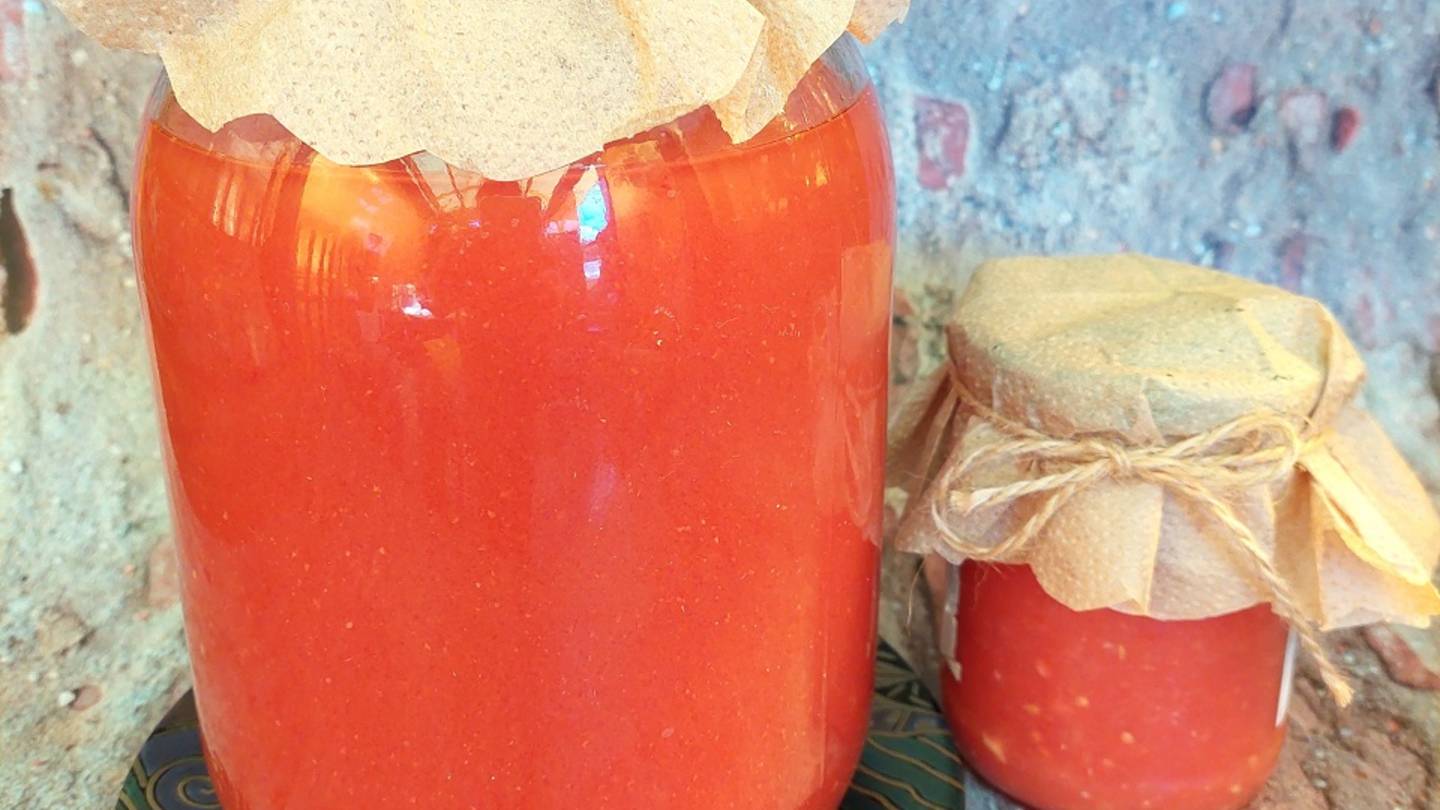 Томатный сок и горлодёр. Один вес и два готовых продукта. Вкуснота!!!