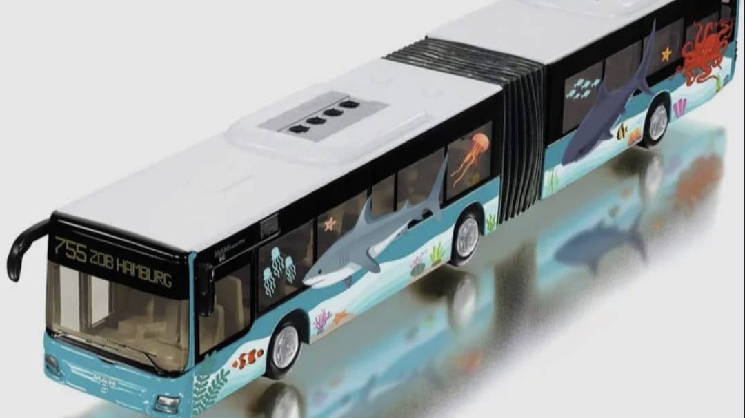 Siku Городской автобус MAN Lion's City с гармошкой (1:50)