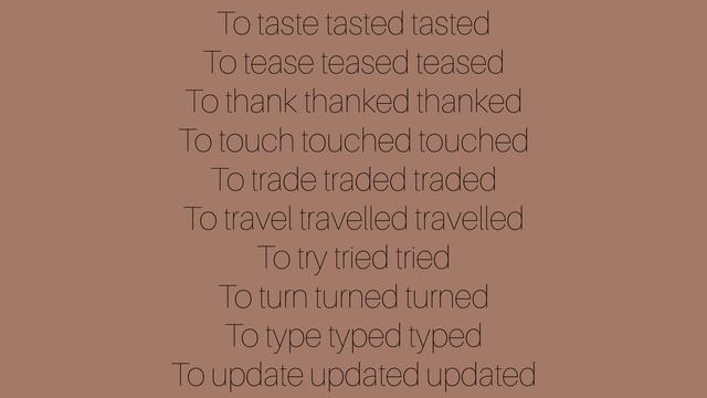 Правильные Глаголы Часть 18 Regular Verbs Part 18