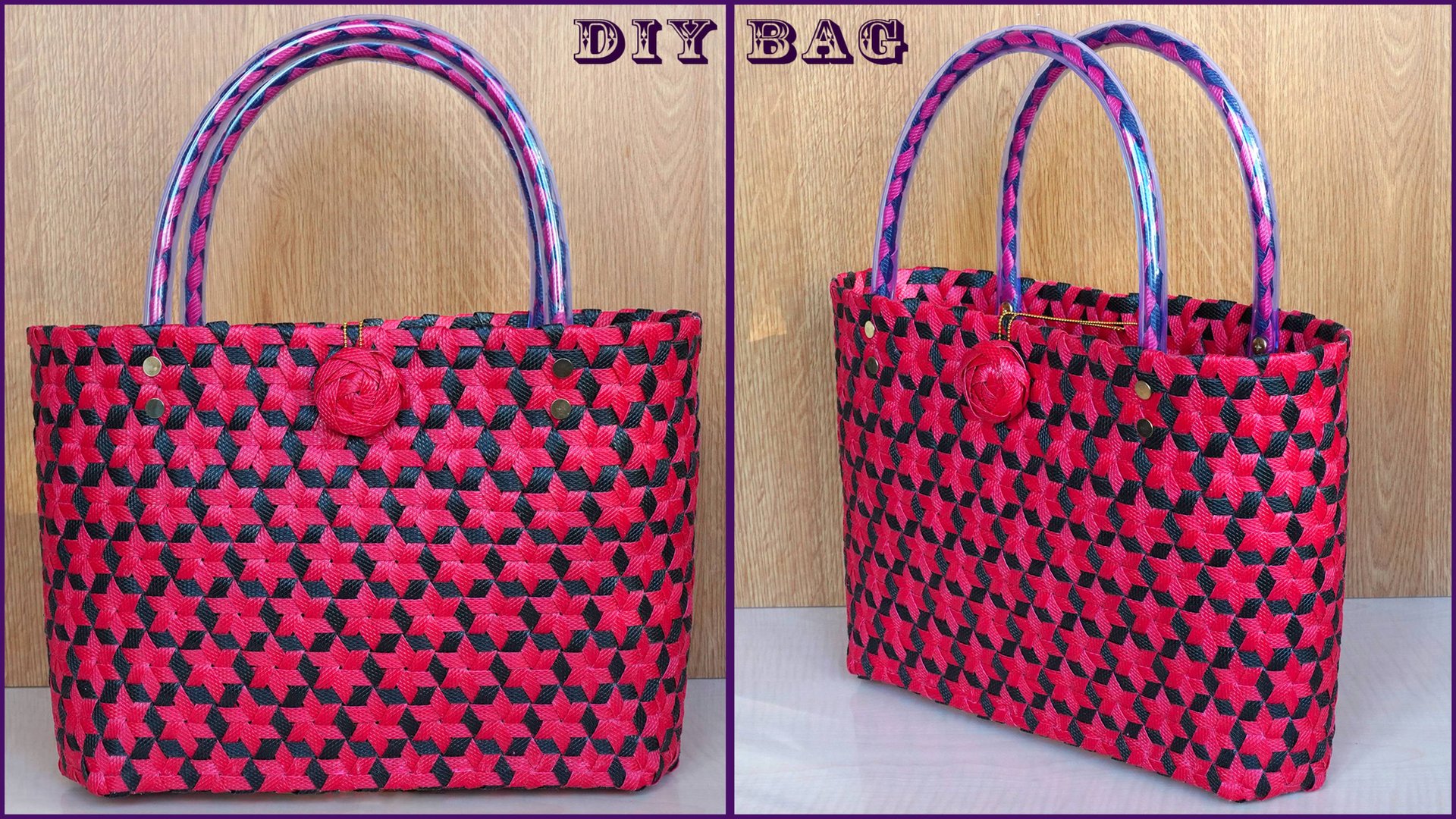 Сумка звездочками из стреппинг ленты своими руками. Часть 1.