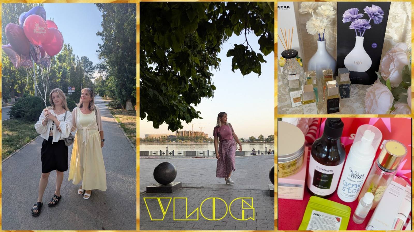 VLOG/отмечаем ДР/знакомство с ароматами USO🌸/гуляем на набережной/Newbeautybox/болтаю