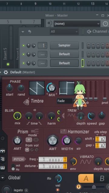 Экспорт волновой формы из Sytrus в Harmor