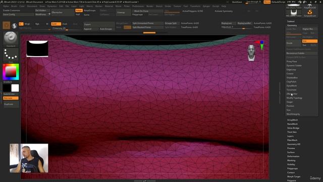 5_2. Zbrush Poligons - Convert Tri To Quad Poligons