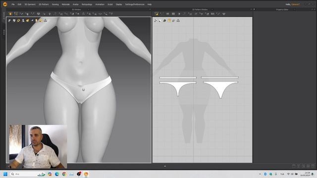 4_1. Create First Pantie - Marvelous Designer