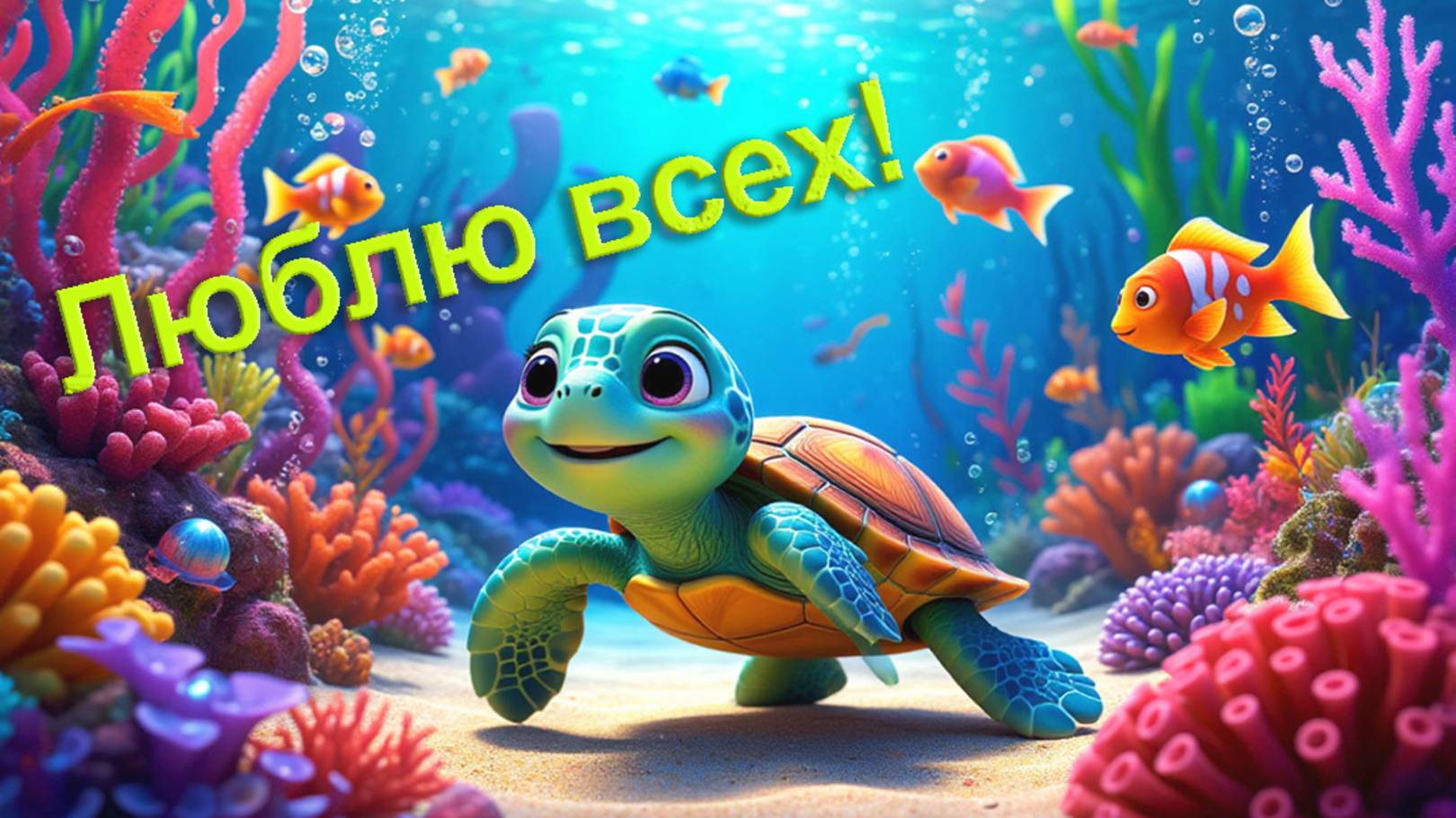 Черепашка: "Какая красота!"