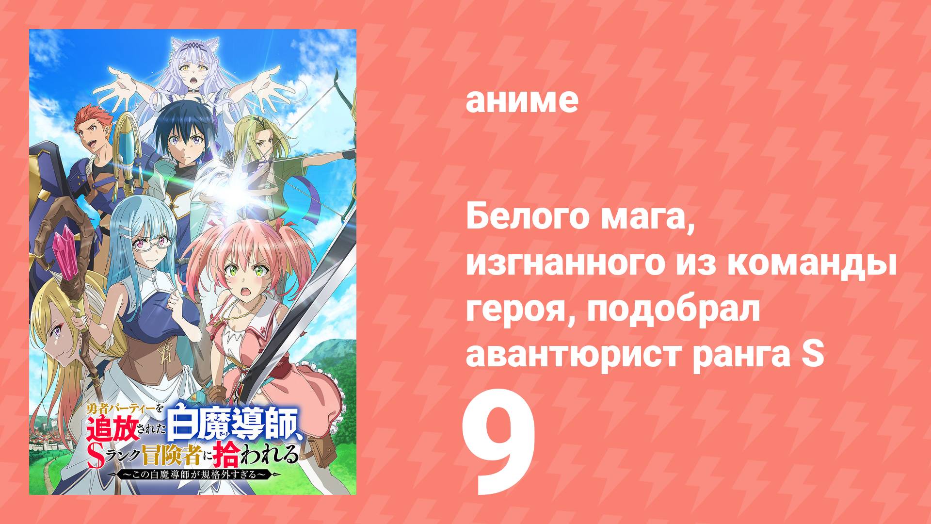 Белого мага, изгнанного из команды героя, подобрал авантюрист ранга S 9 серия (аниме-сериал, 2025)