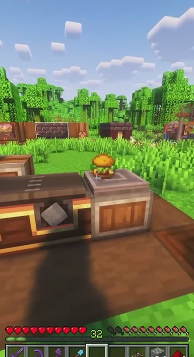 Авто ферма бургеров с модом create