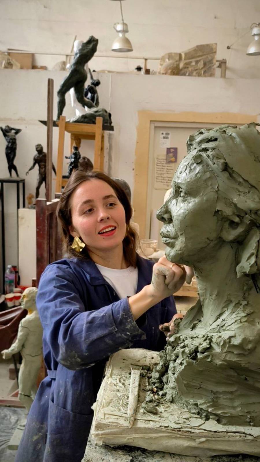 Влада Давлетшина. Скульптурный портрет. Sculpture portrait.