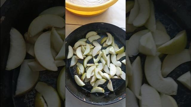 Обалденный маник ,с кофе и яблоками