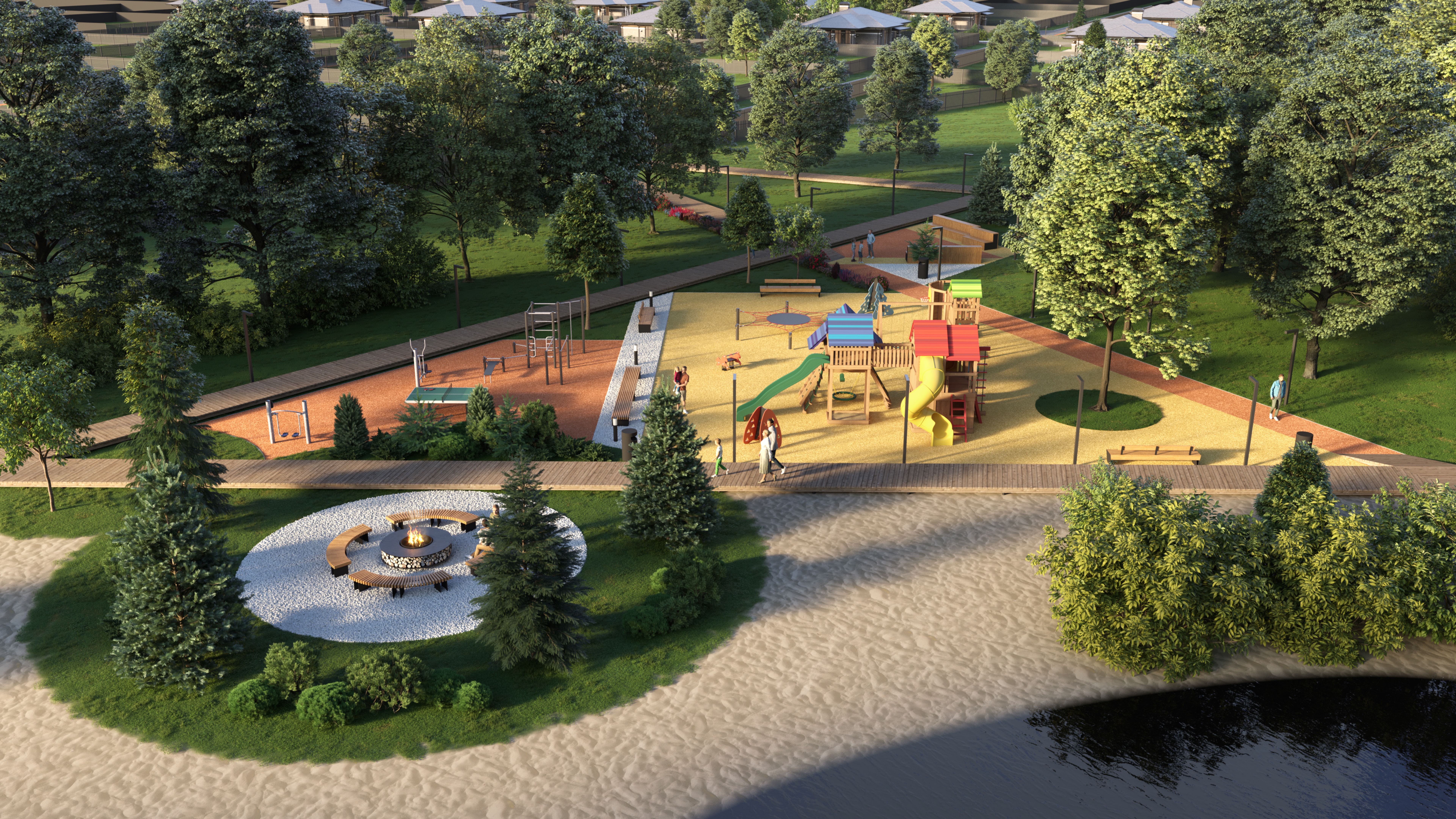 Петровское Парк 2 (дневная визуализация)