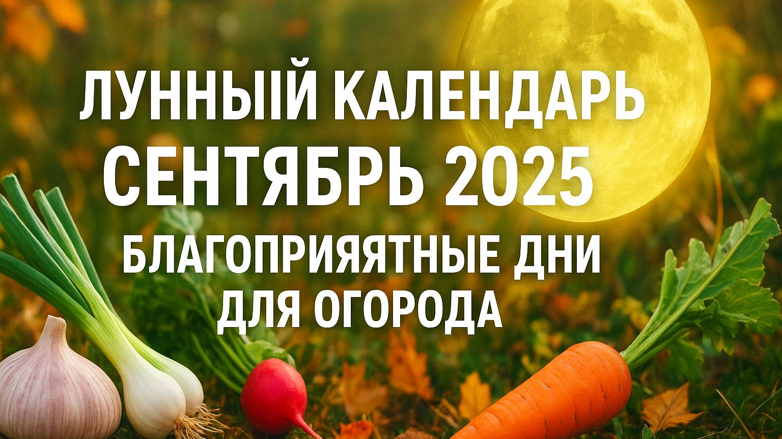 Лунный посевной календарь на сентябрь 2025 | Благоприятные дни для посадки и работы в огороде