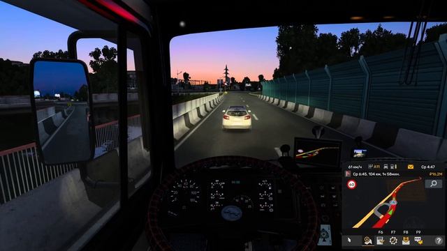 ETS2 Столб дорогу перебегал