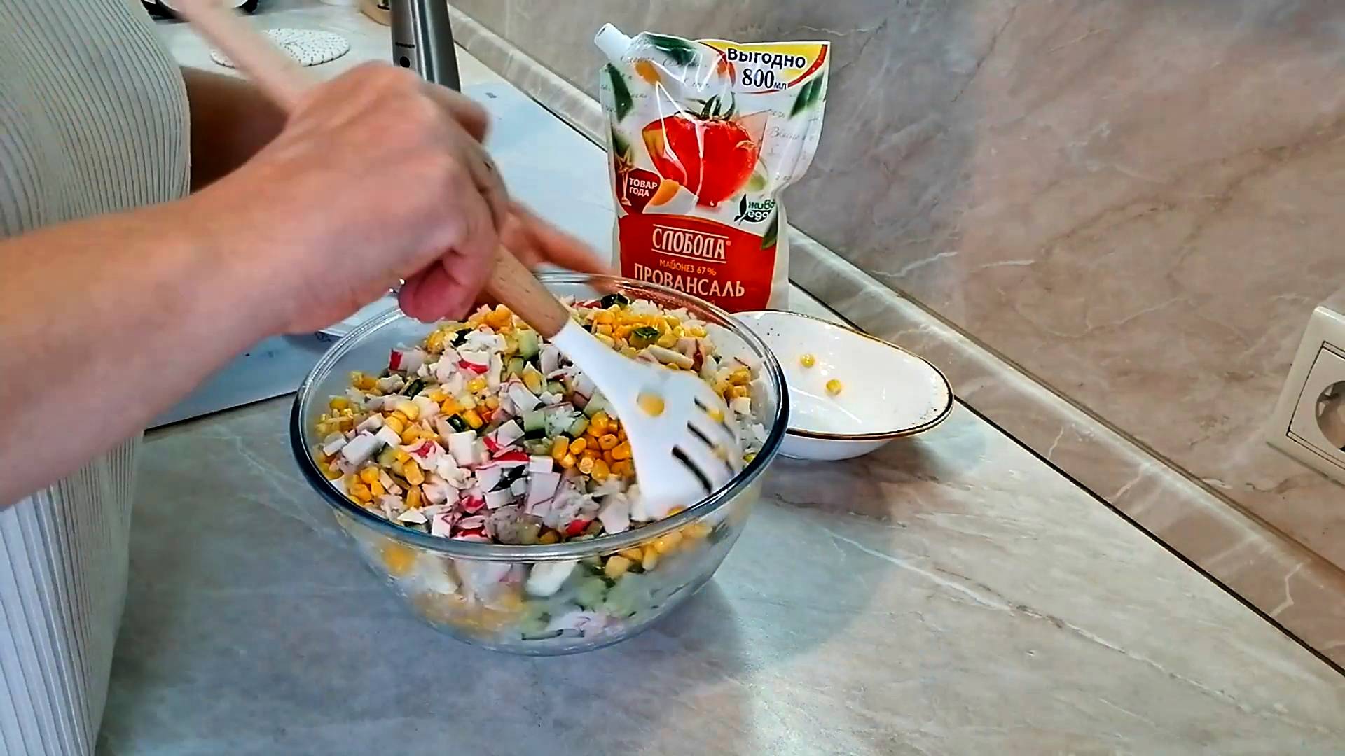 Кулинарная медитация. Крабовый салат.