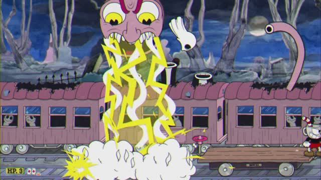 Cuphead | Босс - Призрачный Экспресс | Средняя сложность A+