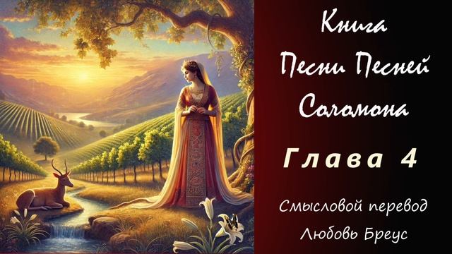 Книга "Песни Песней Соломона" смысловой перевод Любови Бреус. Глава 4