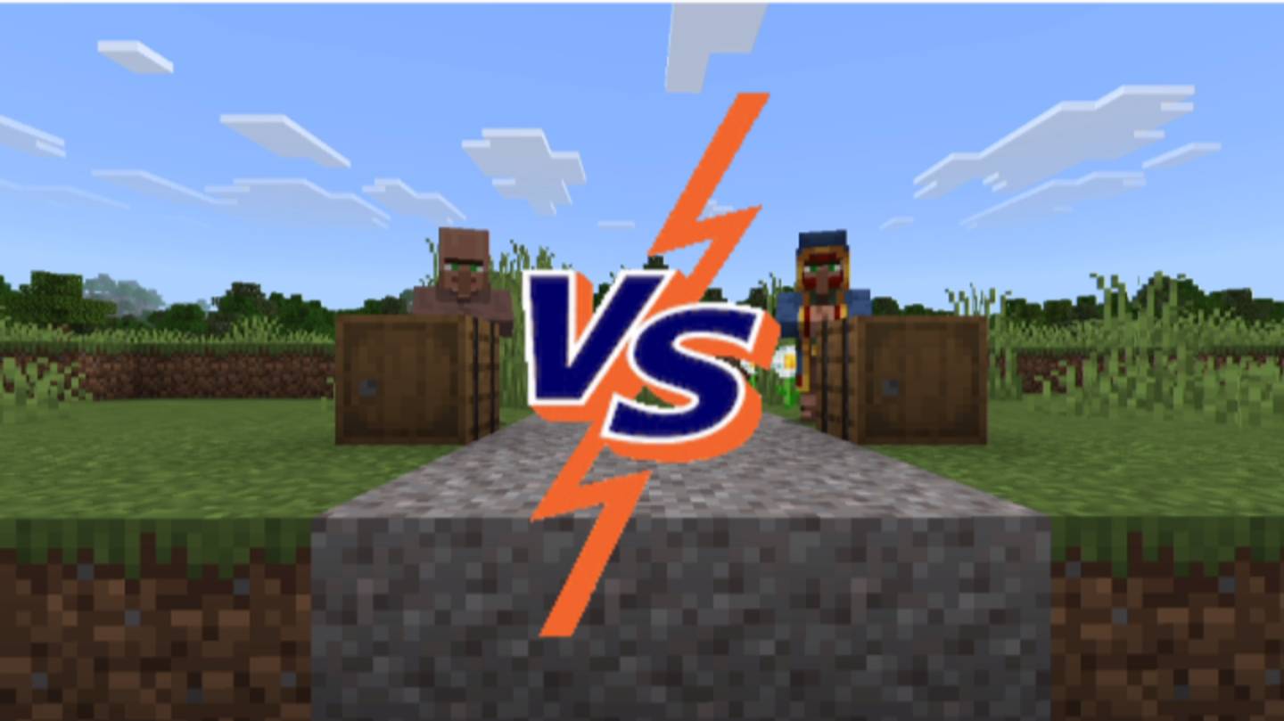 Бочка деревенского жителя VS бочка жителя продавца в minecraft | ДимА4 minecraft!