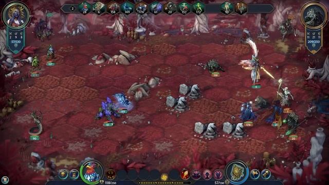 Бой Сильван против Некроманта - Игра Heroes of Might & Magic: Olden Era