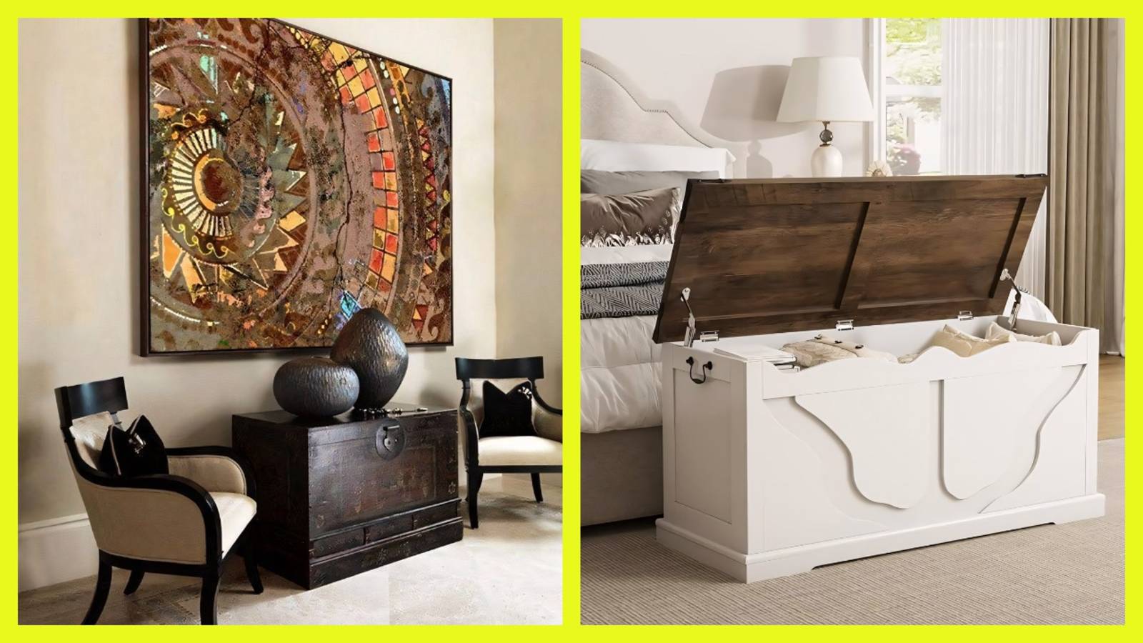 Сундук для хранения вещей в интерьере дома 🗝️