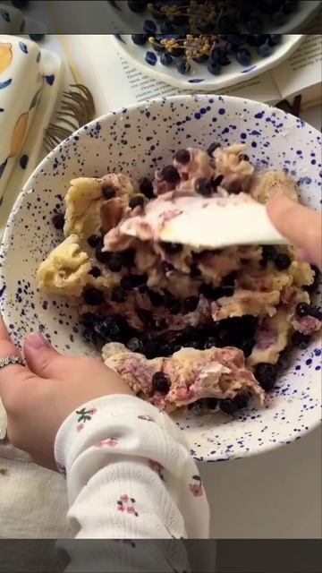 Печенье чизкейк с черникой и лимоном #печенье #аэрогриль #готовимдома #рецепты