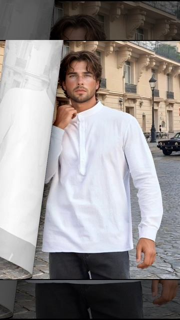 Мужская рубашка без воротника — комфорт, стиль и идеальная посадка | Обзор + озон + вайлдберриз