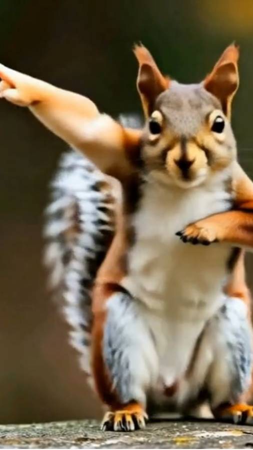 Белка танцует! 🌟 Белочка зажигательно танцует под веселую музыку 🎶