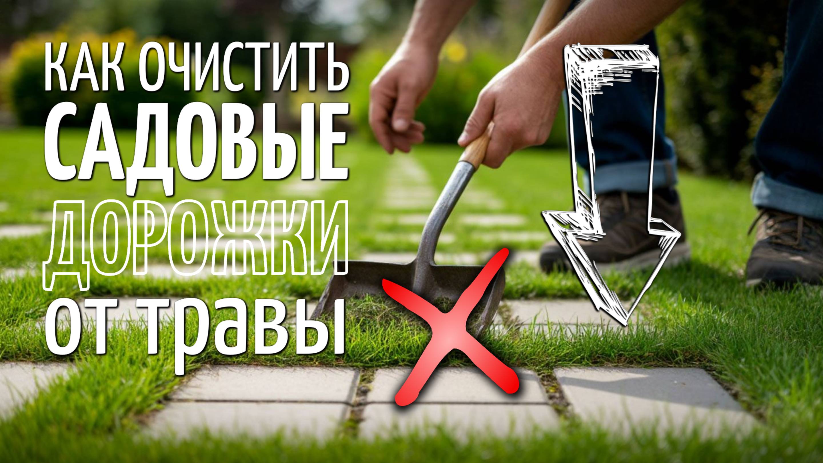 Как быстро избавиться от прорастающей травы на дорожках и швах?