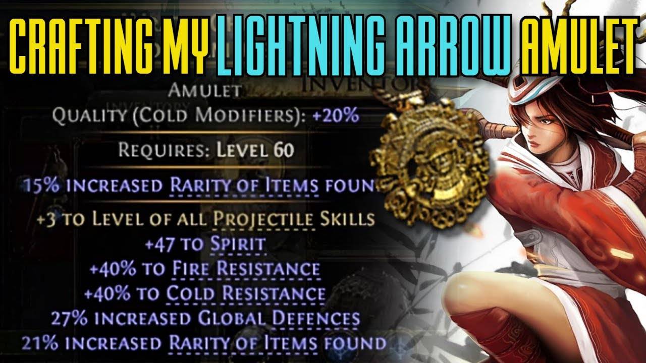 Гайд по крафту амулета для Стрелы молний в Path of Exile 2 патче 0.3.0 от Fubgun