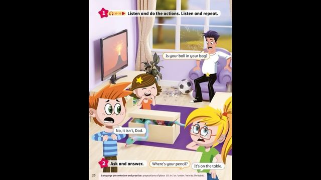 Kid's Box 1 New Generation Unit 3 page 20 track 30