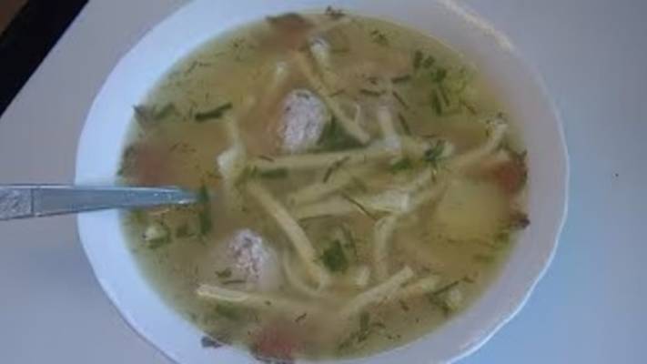 Суп с фрикадельками. Маринкины творинки. Всем МИРА и Добра!