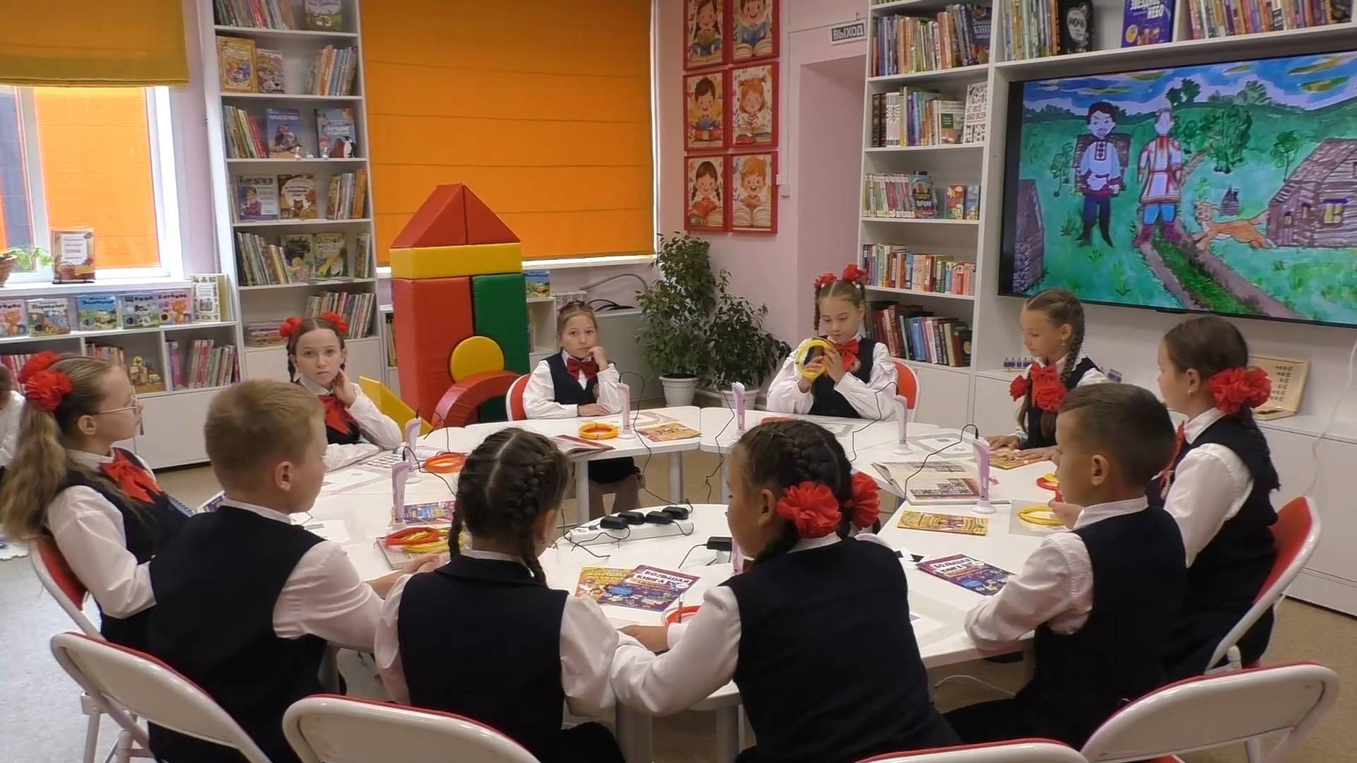 Открытие библиотеки. Село Комсомольское