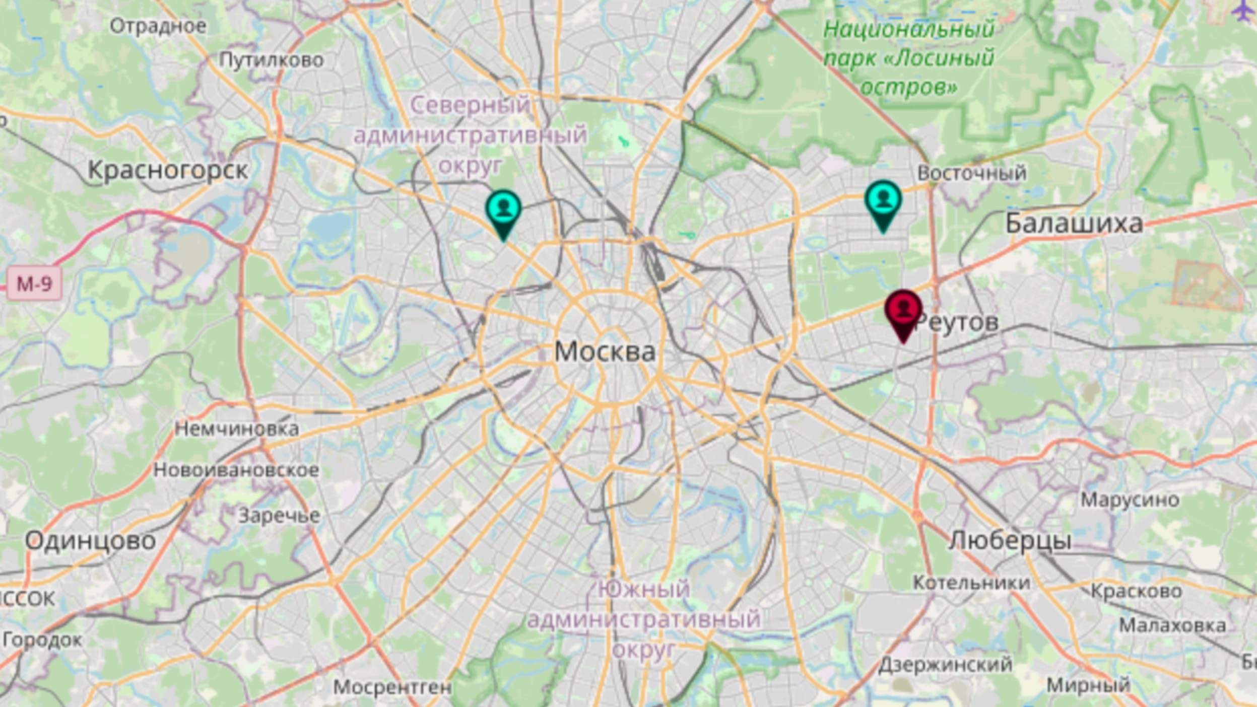 RMS STS - Отображение объектов на карте