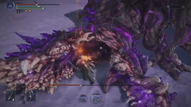 ELDEN RING NIGHTREIGN - Усиленная Адель. Уайлдер соло. Wylder melee vs. Everdark Adel.