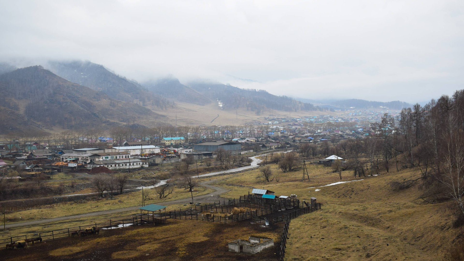 Река Сема, село Шебалино и его окрестности.
