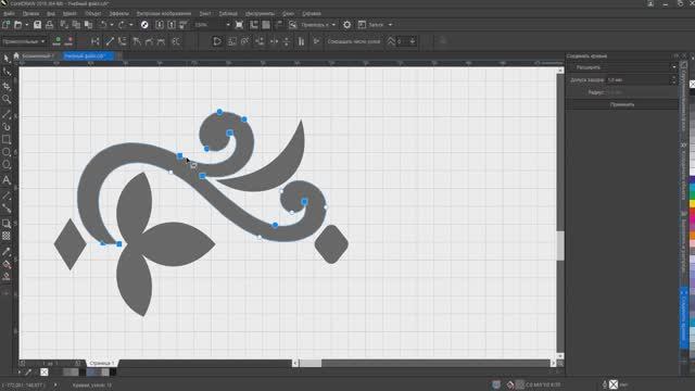 4. Работа с узлами в CorelDRAW 2018. Типы узлов, назначение, отрисовка изображений.