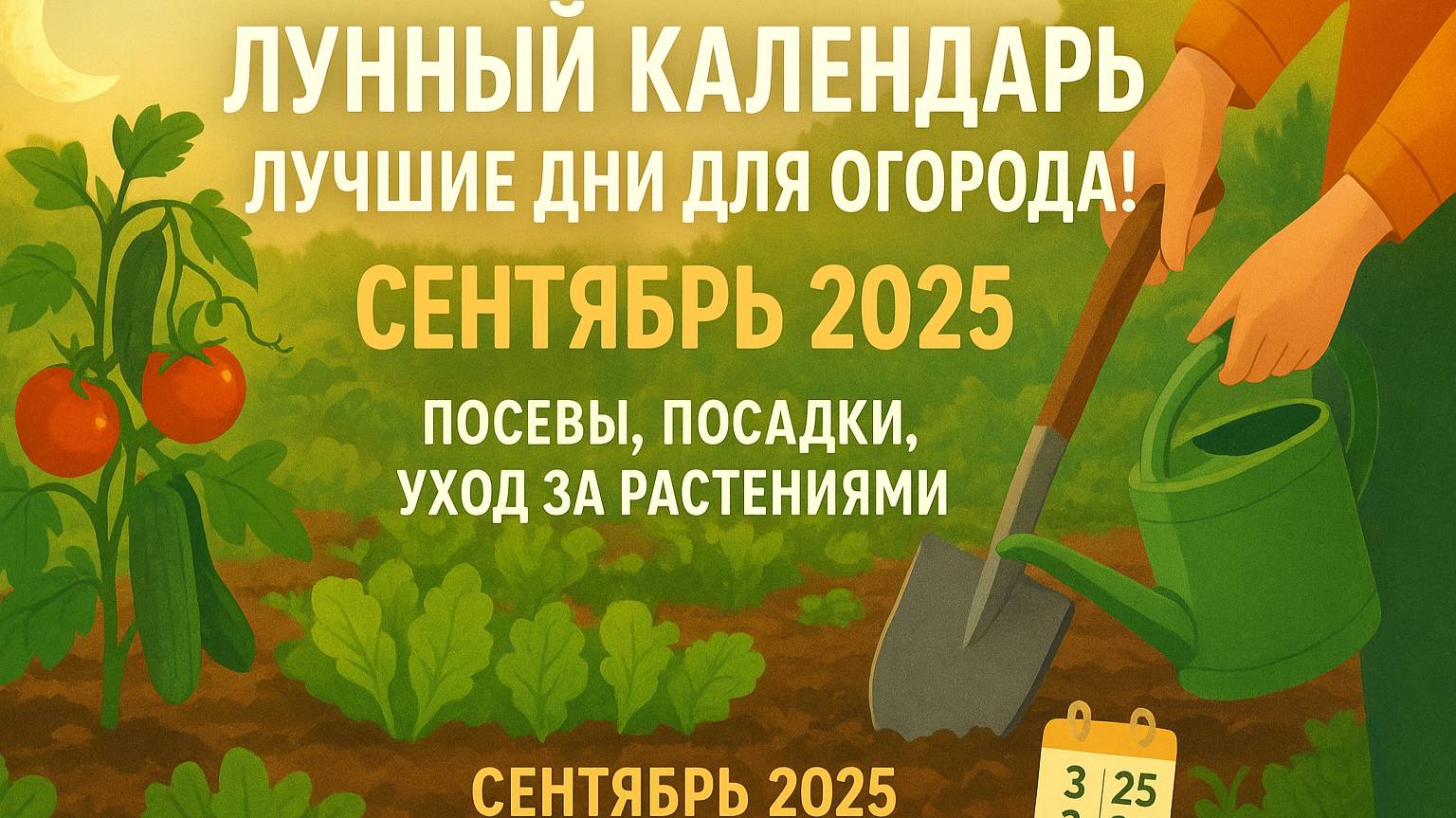 Лунный посевной календарь на сентябрь 2025: лучшие дни для работы в огороде!