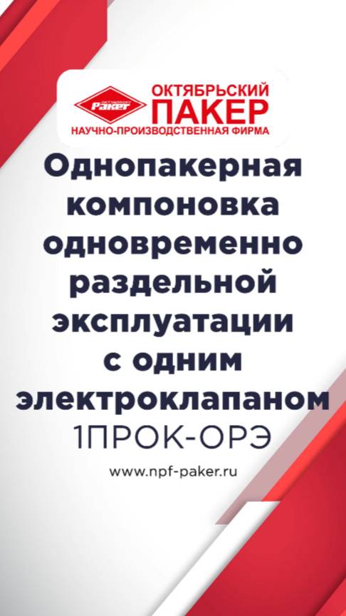 Однопакерная компоновка одновременно раздельной эксплуатации с одним электроклапаном