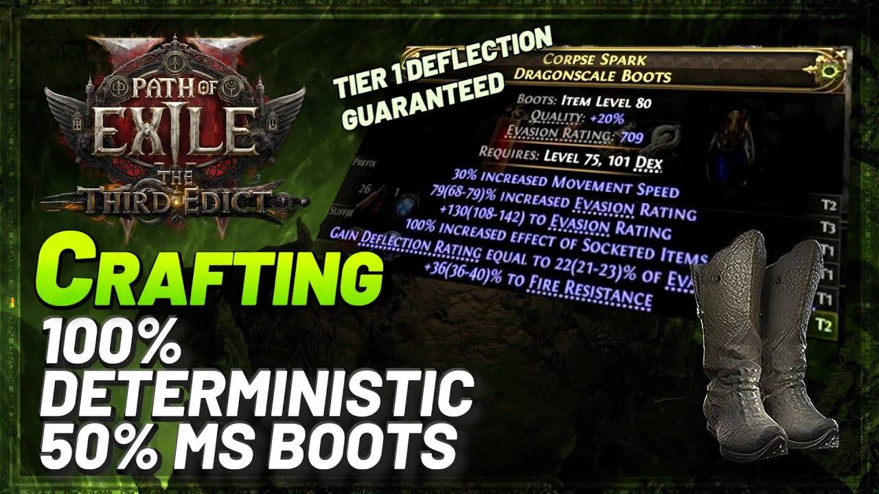 Гайд по крафту ботинок +50% к скорости бега в Path of Exile 2 патче 0.3.0 от Lolcohol