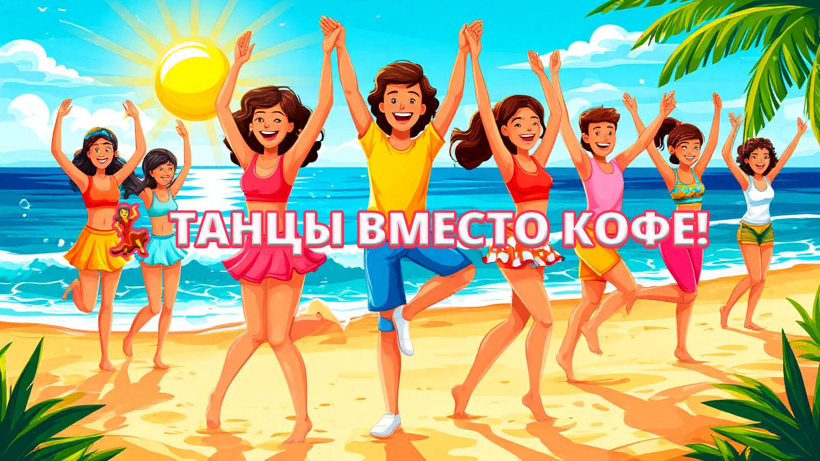 💃 Танцевальная зарядка в пансионате Шепси 🌞