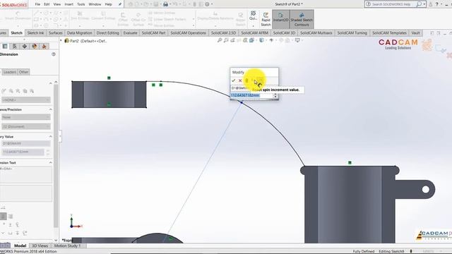 #26 SolidWorks Создание модели рычага