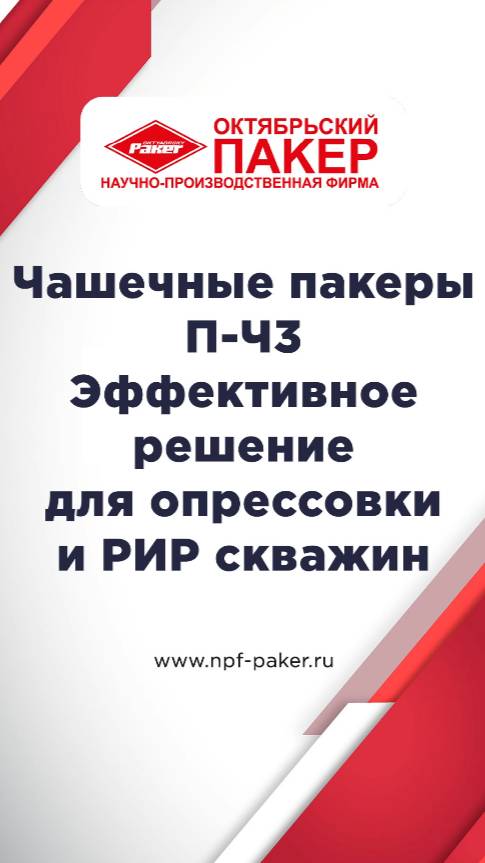 Чашечные пакеры П-Ч3: Эффективное решение для опрессовки и РИР скважин