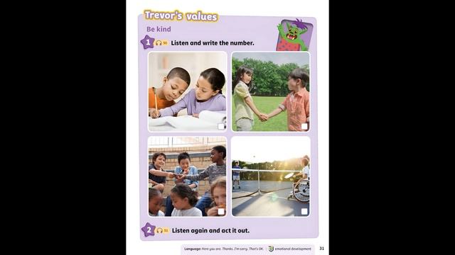 Kid's Box 1 New Generation Unit 4 page 31 track 51