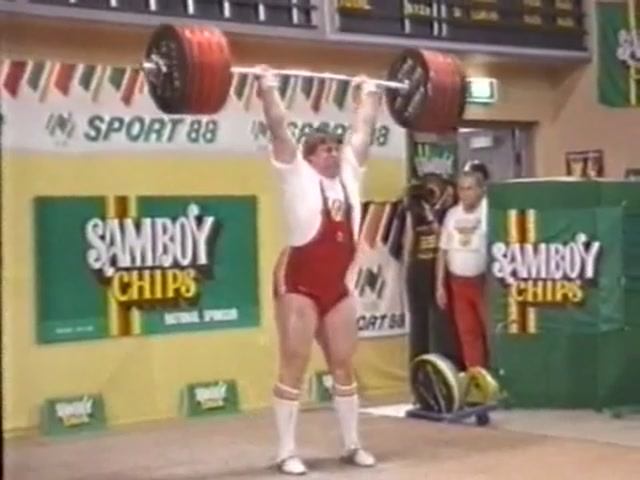 1988 г. Леонид Тараненко. Толчок 266 кг