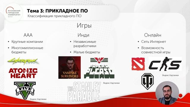 Прикладные информационные технологии: программное обеспечение компьютера