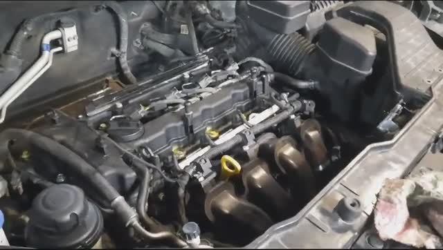 Первый запуск двигателя G4KD 2.0L на промывочном масле