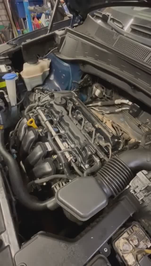 Первый запуск двигателя G4KE 2.4L Hyundai Santa Fe