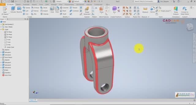 #146 Autodesk Inventor 2020. Создание модели проушины