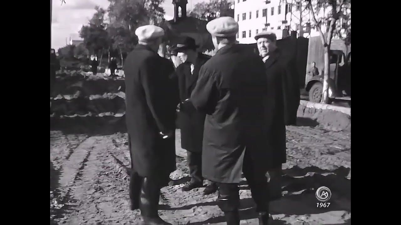 1967 год. Тюмень. Благоустройство улицы Ленина.